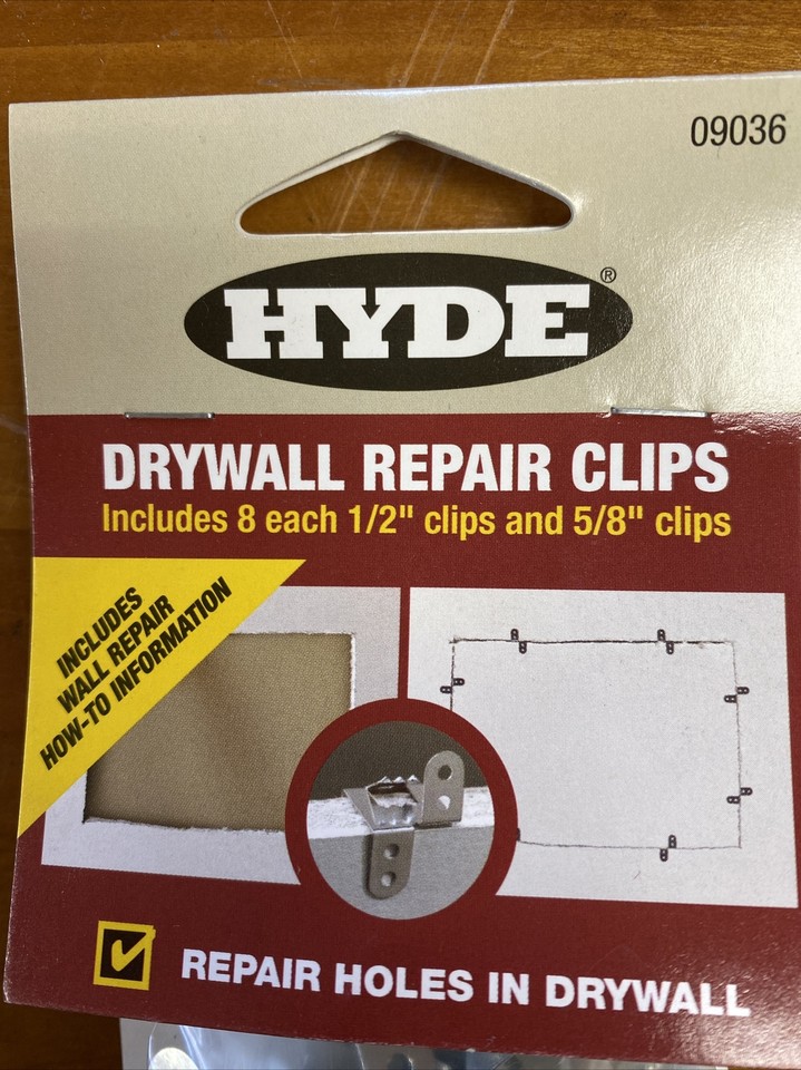 HYDE #09036 DRYWALL REPAIR CLIPS New sealed | eBay