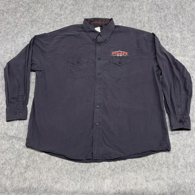 PBR Shirt Mens 3XL Purple Pinstripe Button Down Western Cowboy Rodeo ...