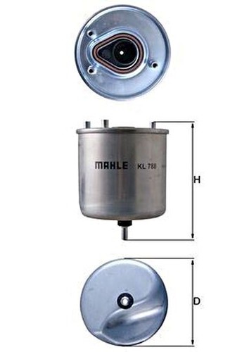 MAHLE Fuel Filter For CITROEN PEUGEOT TOYOTA FIAT MITSUBISHI DS ...