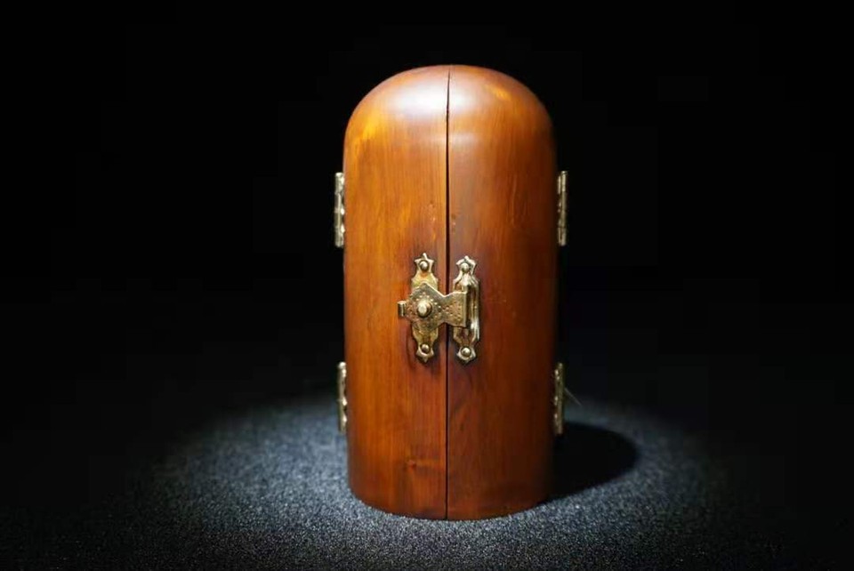 Chinese Natural Boxwood Hand carved Figure Box Statues Crafts | eBay