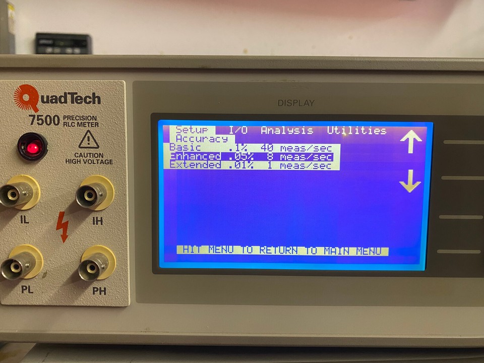 QuadTech 7500 Precicion LCR Meter 10Hz to 2MHz 0.01% | eBay