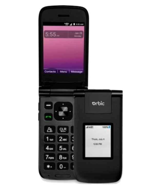 NEW - KOSHER - UNLOCKED - Flip Phone - Orbic Journey V - 4G LTE | eBay