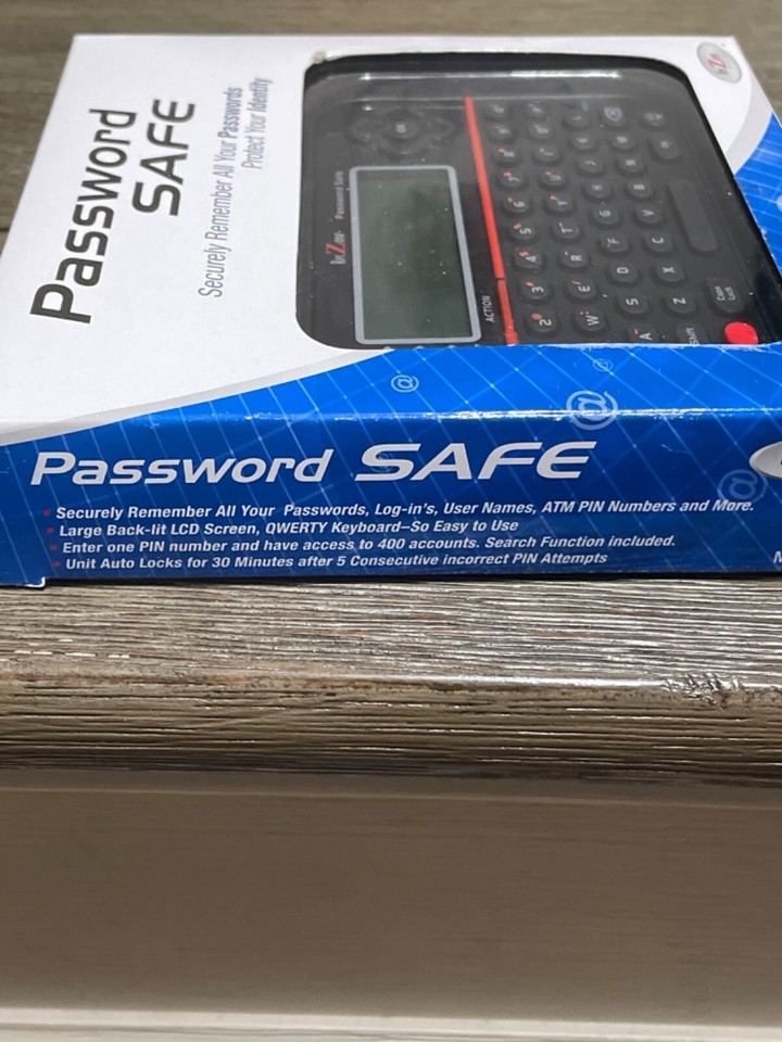 Password Keeper Safe Vault Model #595 Password Organizer - Password ...