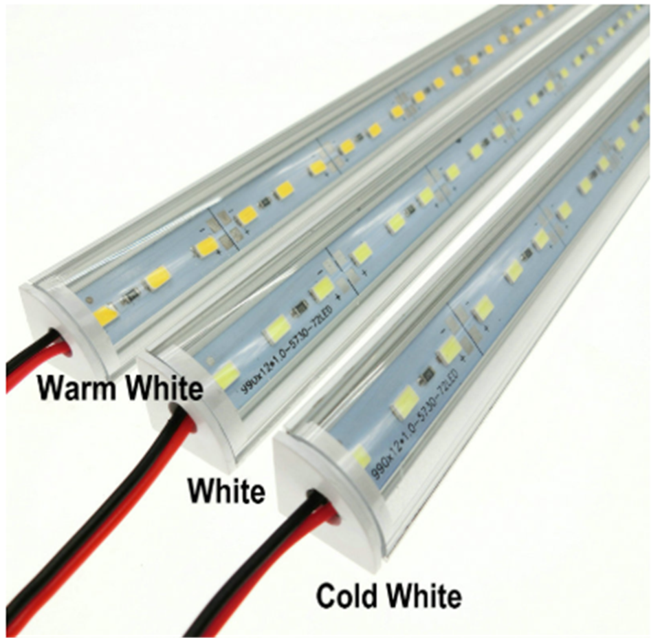 Wall Corner LED Bar Light DC 12V 50cm SMD 5730 Rigid LED Strip Light ...
