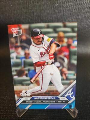 Nacho Alvarez Jr. Braves Debut - 2024 MLB TOPPS NOW Card 466 Blue ...