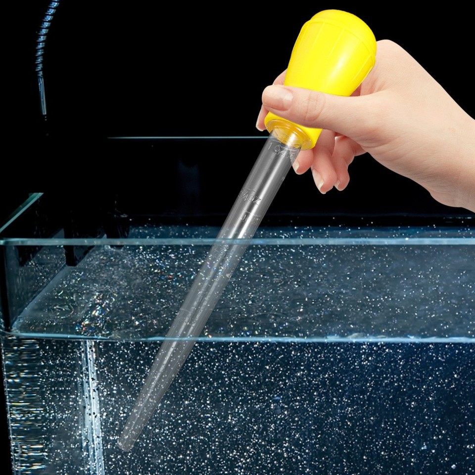 2 pcs Fish Tank Hand Siphon Pump Cleaner Removing Water with Extension ...