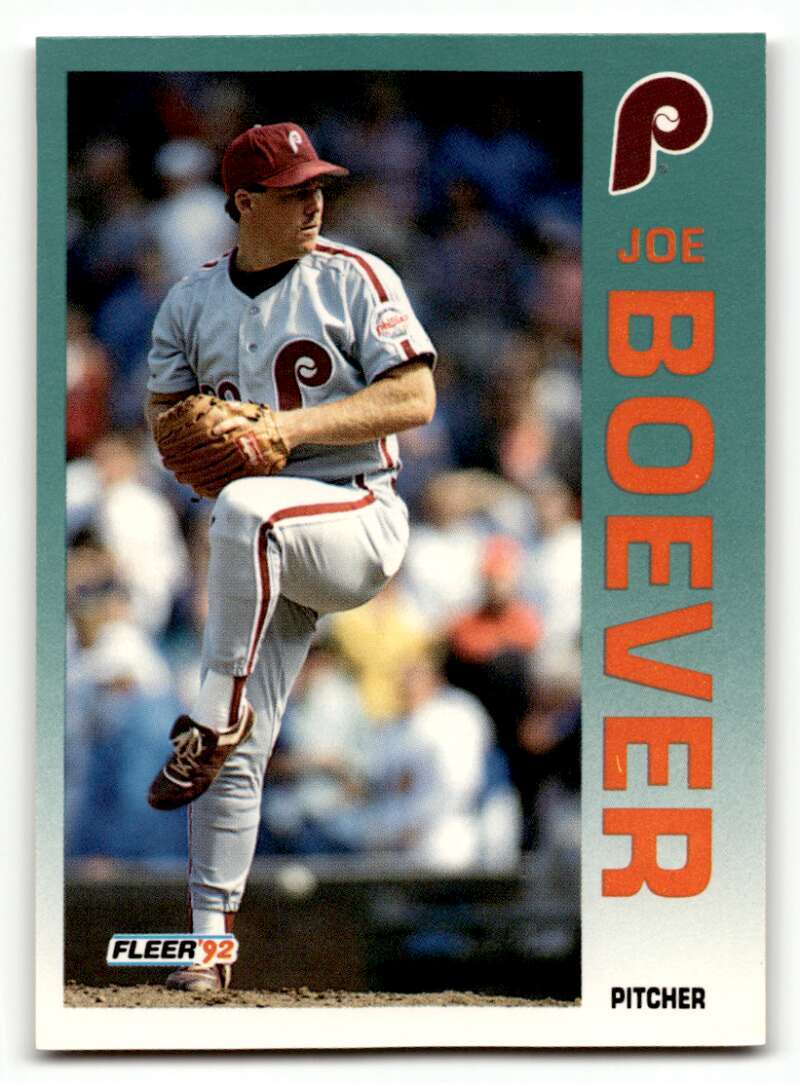 1992 Fleer #523 Joe Boever Philadelphia Phillies Baseball Cards EX/N ID ...