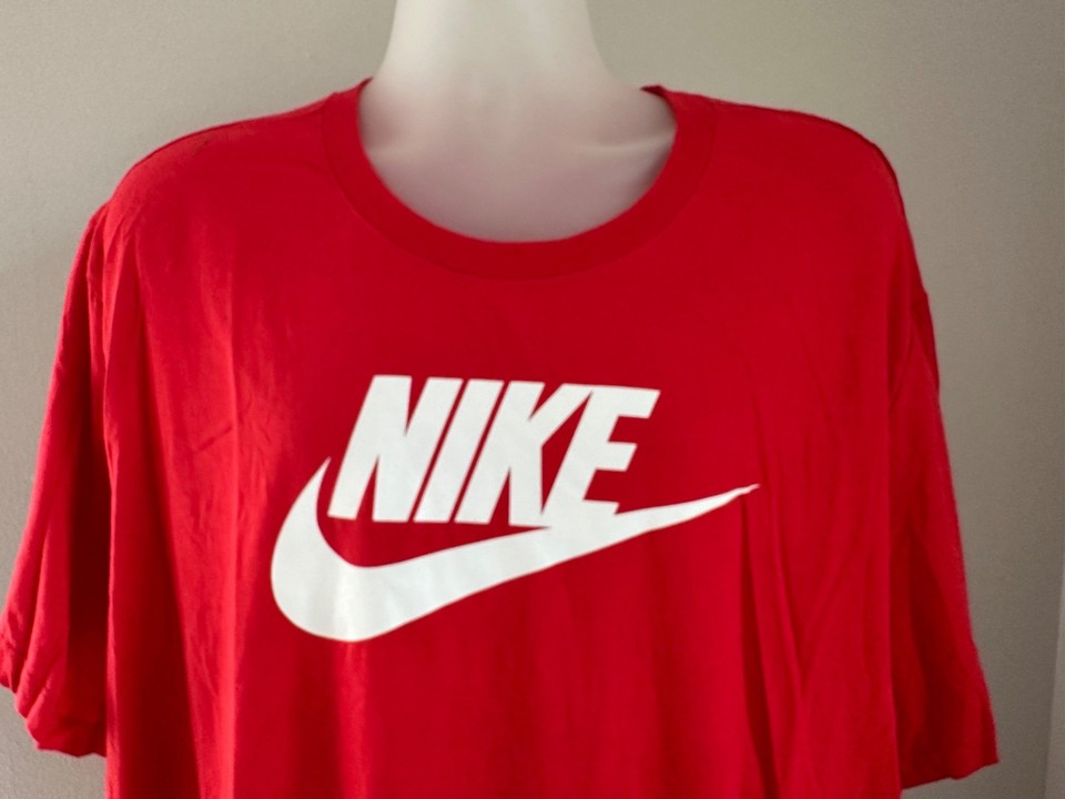 Nike "Just Do It" Red Graphic S/S Tee DR0682-657 Size 4XL, XXXXL | eBay