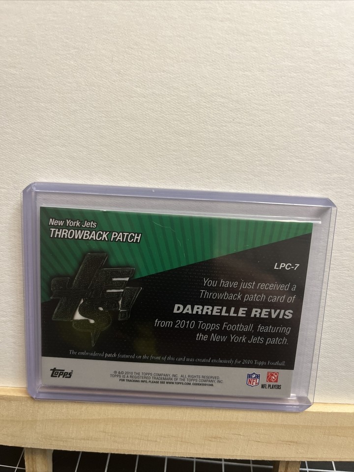2010 Topps Darrelle Revis Throwback Patch #LPC-7 Jets | eBay
