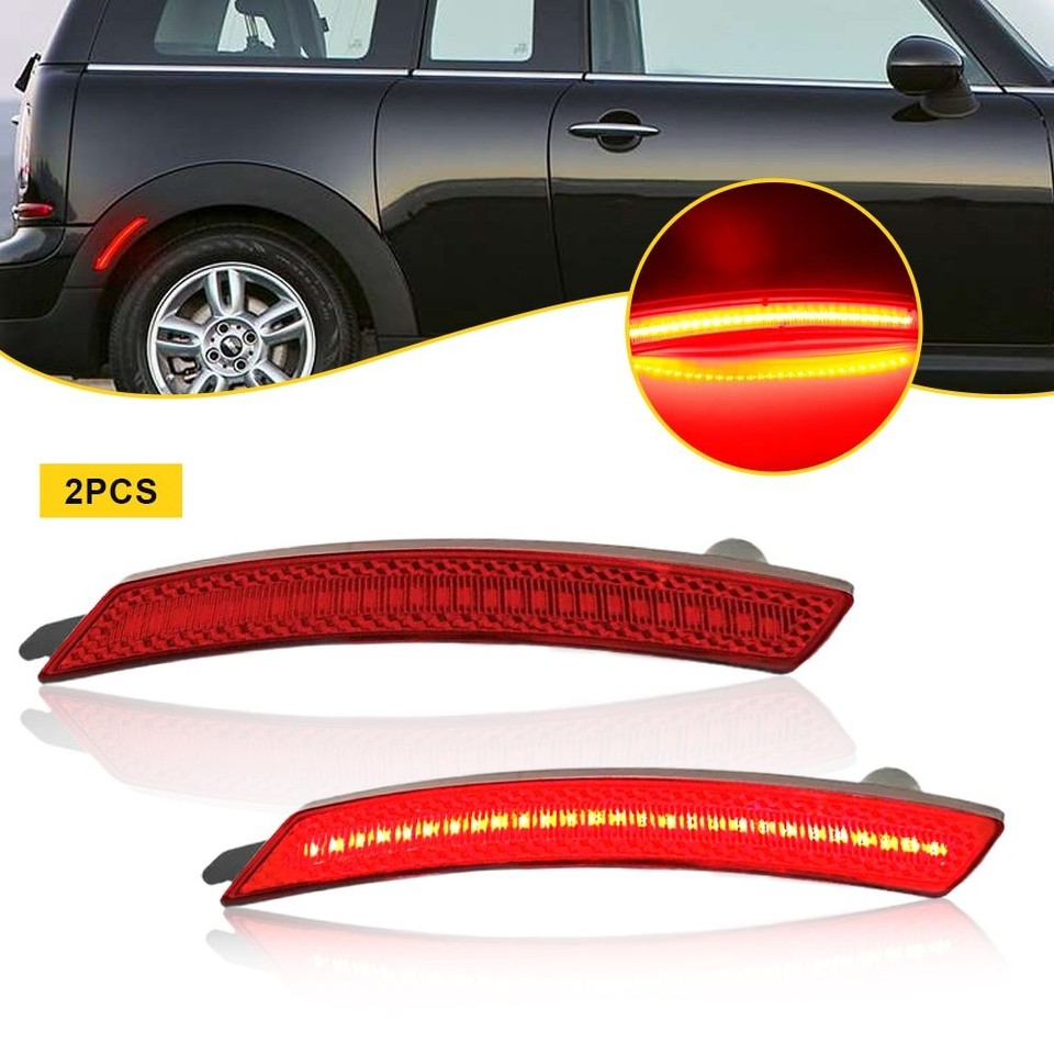 Pair LED Rear Red Side Marker Lights For Gen 2nd Mini Cooper R55 R56 ...