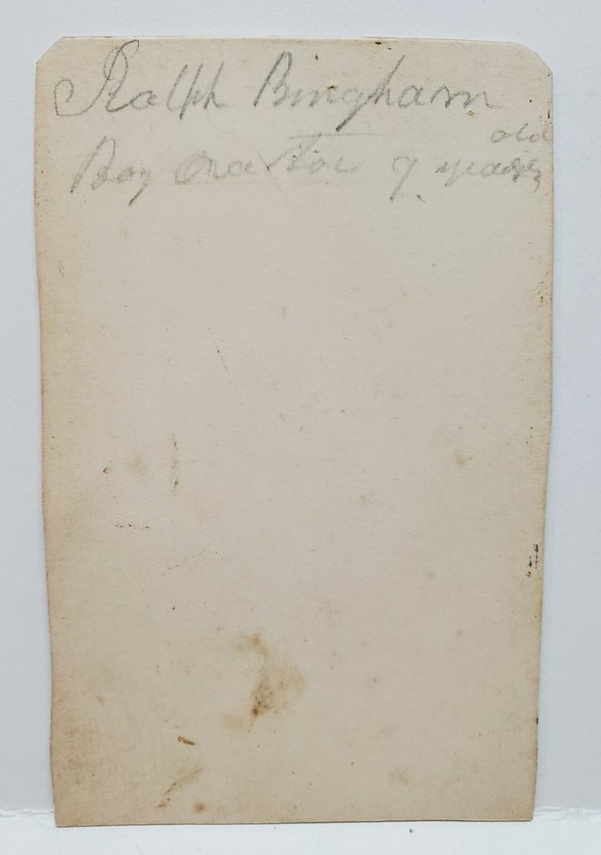 Boy Orator Ralph Bingham Entertainer Humorist Performer 1870s CDV Photo ...