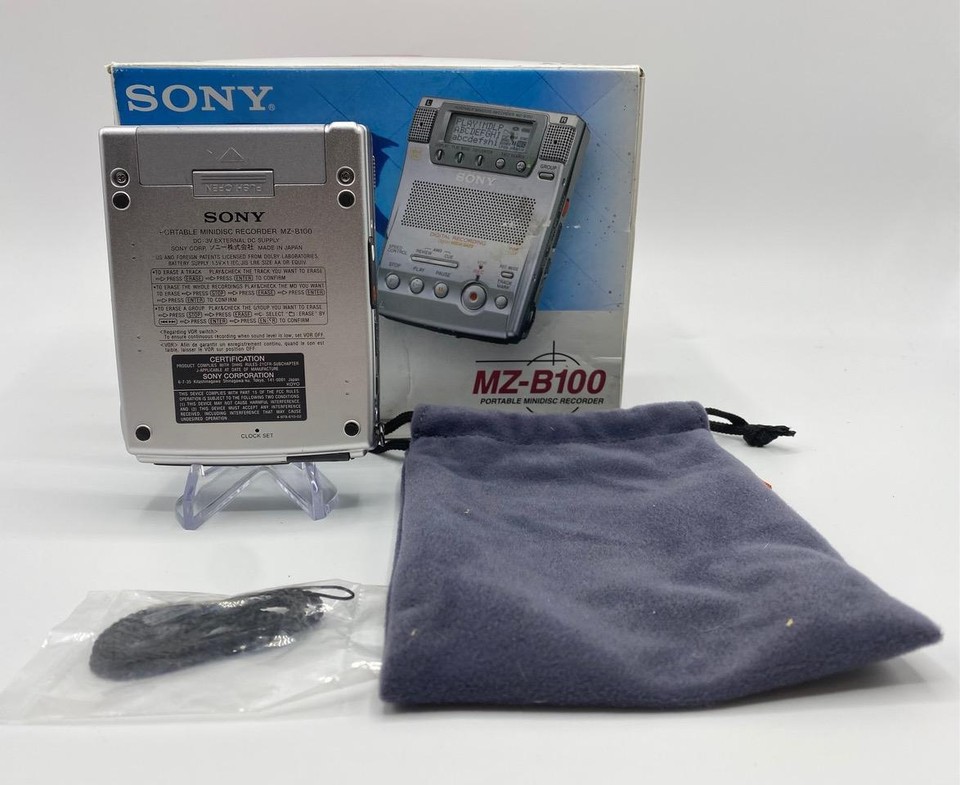 Vintage Open-Box Sony 40430130 Stereo MiniDisc Business Recorder (MZ ...
