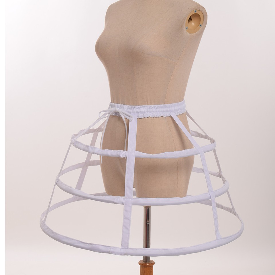 Women 3 Hoops Crinoline Short Cage Bustle Petticoat Hoop skirt for ...