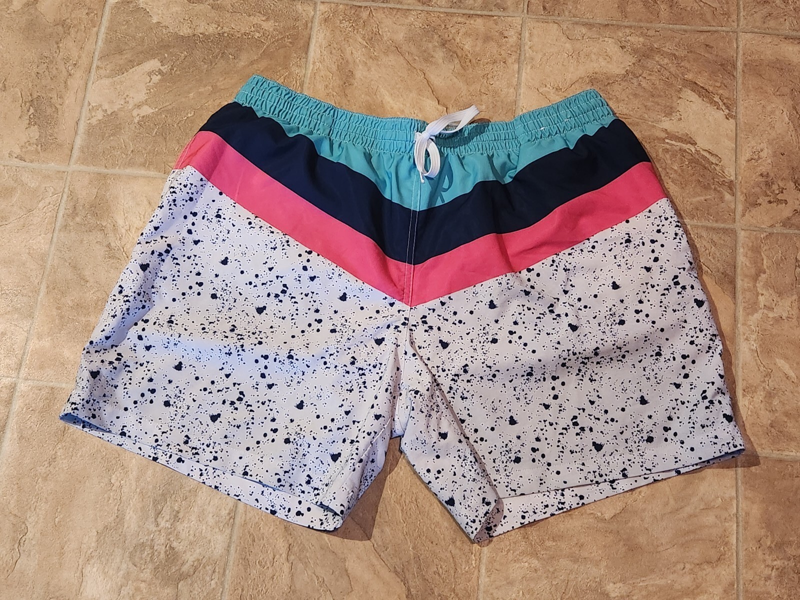 Men's Chubbies Multicolor Splat Lined Swim Shorts Tru… - Gem