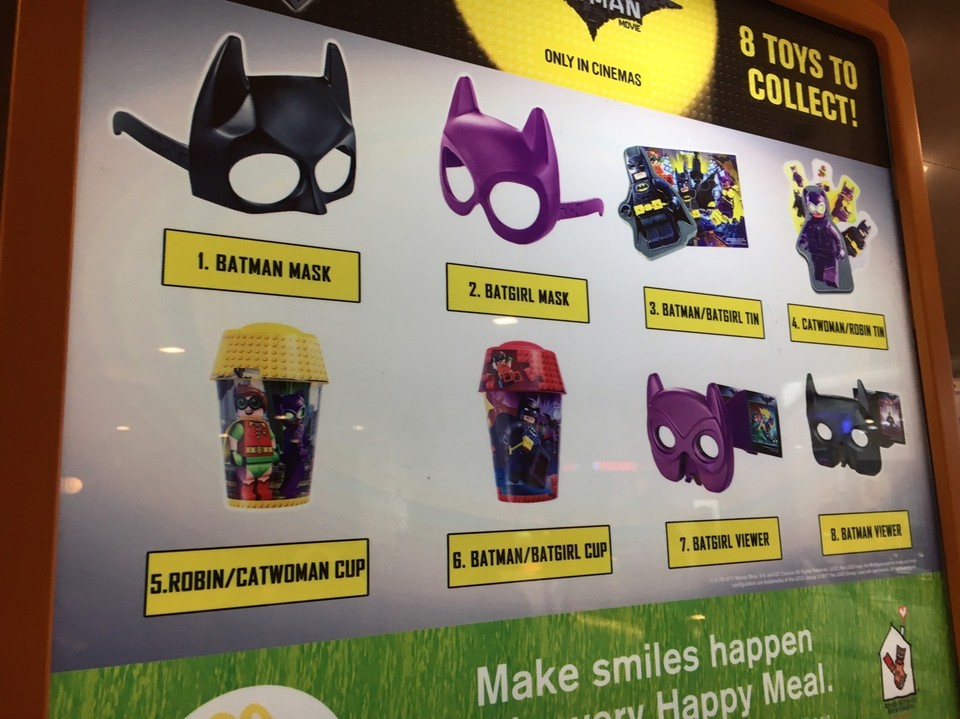 2017 Lego Batman Happy Meal 8 Pc Set Mcdonald's Asia | eBay