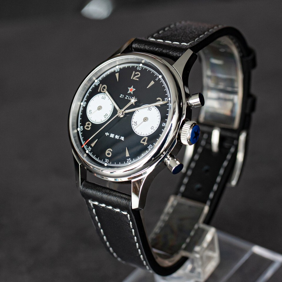 New 1963 Seagull Goose neck Mechanical Chronograph Barrel Sapphire ...