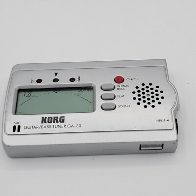 Korg GA-30 Guitar/Bass Tuner with LCD Needle and Reference Tone GA30 ...