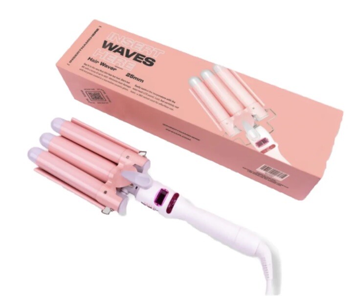 INH Insert Waves Here Deep Wave Iron 3 Barrel Hair Waver 25mm ...