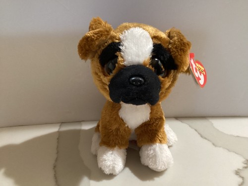 Ty 2018 BRUTUS Boxer Dog Beanie Boo - 6” NEW | eBay