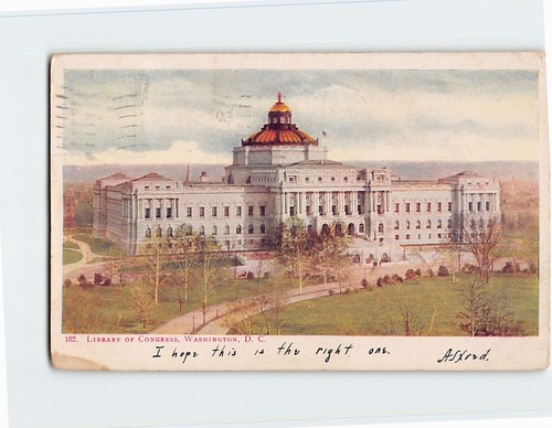 Postcard Library Of Congress, Washington, District of Columbia | eBay