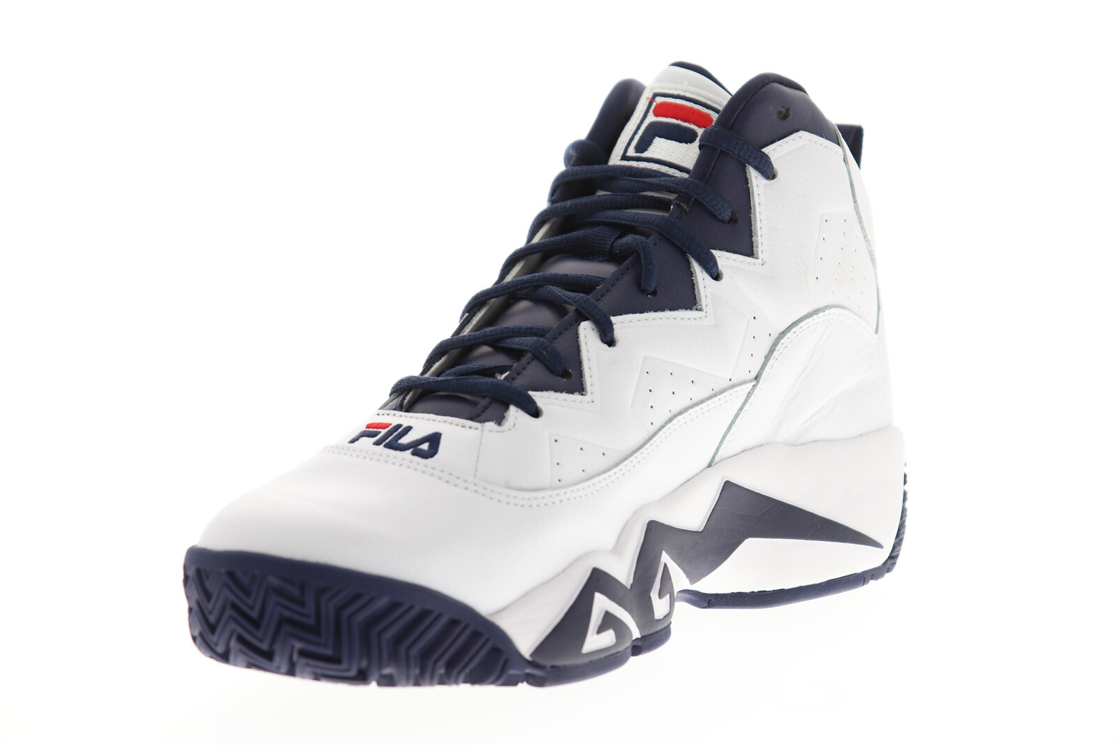 Fila MB 1BM00055-125 Mens White Leather Athletic Basketball Shoes | eBay
