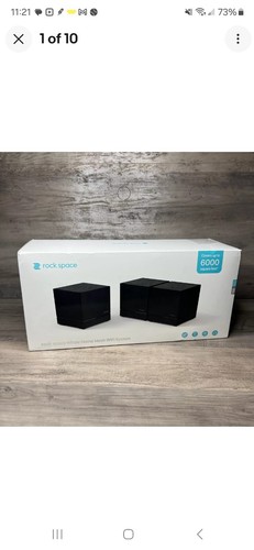 Rock Space Whole House Mesh Wifi System 3 pack Up To 6000 Sq Ft & 90 ...
