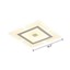 Square LED Ceiling Light Flush Mount Kitchen Bedroom Down Lighting ...