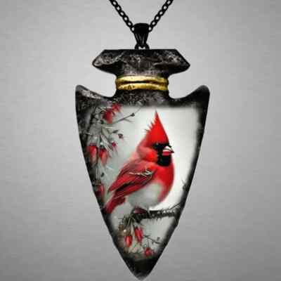 Cardinal Triangle Spear Shaped Pendant Necklace | eBay