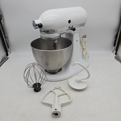 KitchenAid K45SS Mixer 4.5 Quart Tilt Head Classic Series Stand Mixer ...