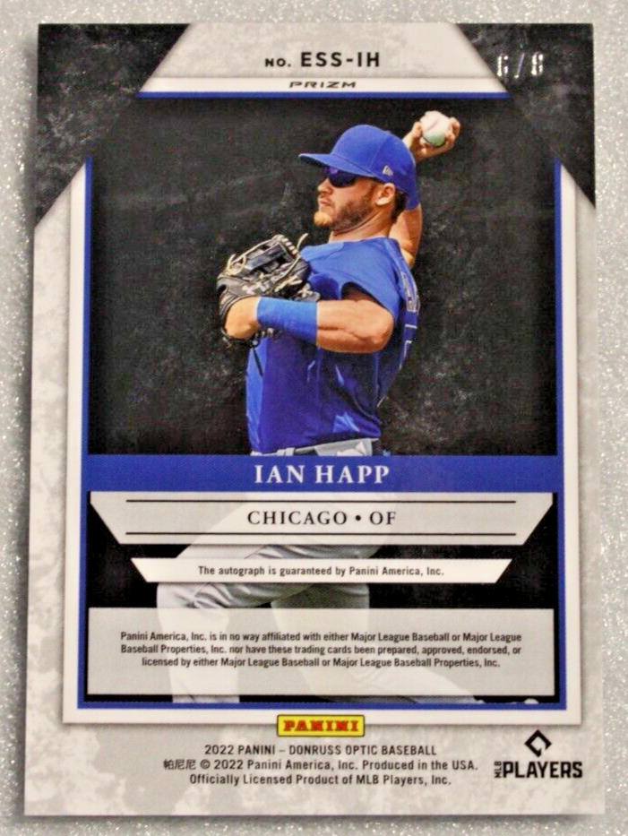 Ian Happ 2022 Optic Baseball Elite Series Autograph Blue Pandora /8 ESS ...