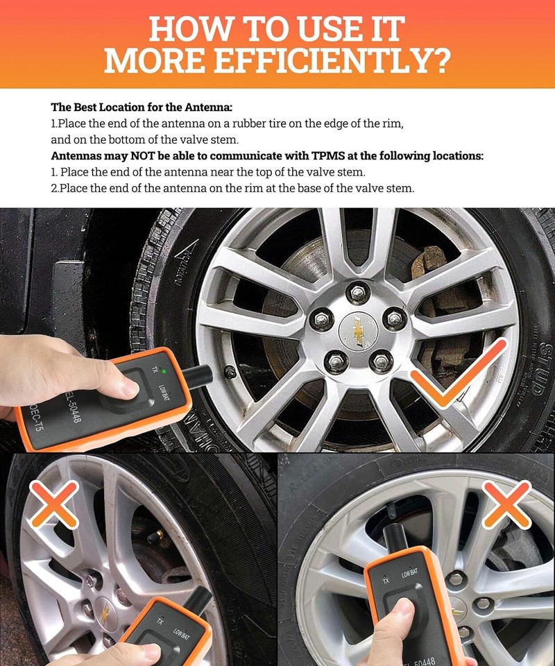 Universal TPMS Relearn Tool,System Programming Training,Oec-T5 Tire ...