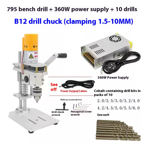Electric Mini Drill Press Precision CNC Table Drilling Machine Set ...