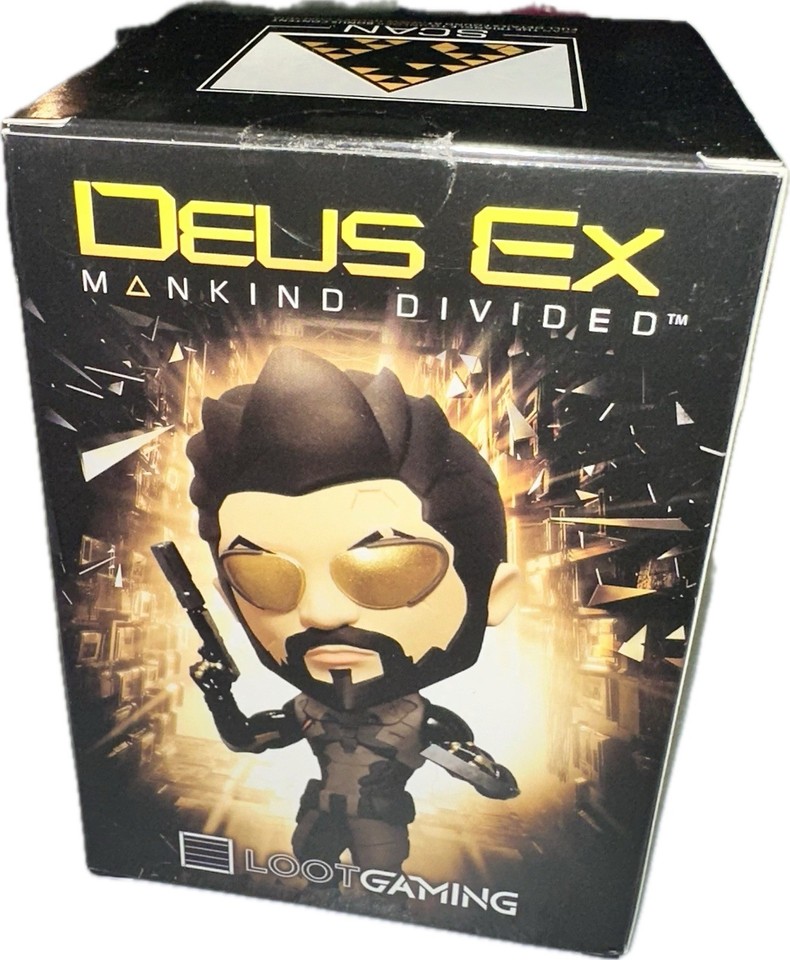 Deus Ex Mankind Divided Adam Jansen 3" Mini Figure NIB Loot Crate ...