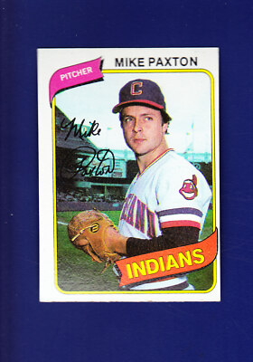Mike Paxton 1980 TOPPS MLB Baseball #388 (NM+)(OC) Cleveland Guardians ...