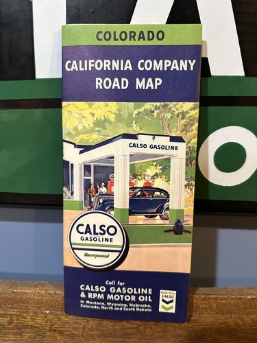 1941 Standard Oil Of California CALSO Road Map: Colorado NOS | eBay