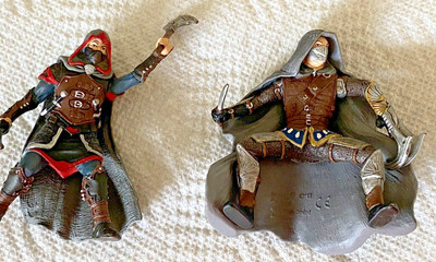 2- Schleich Am Lines Masked Warrior Action Figure w/ capes 3 1/2 " Tall ...