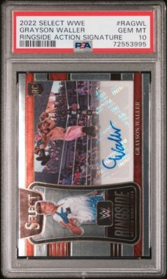 Grayson Waller 2022 Select WWE Ringside Action Signatures RC Auto PSA ...