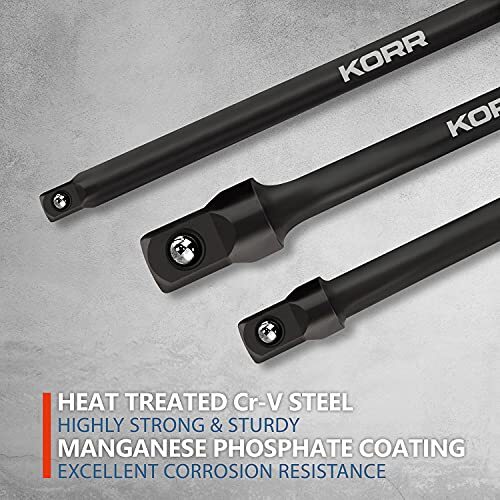 Tools Kibpp024 Impact Rated 6 Inch Extension Socket Adapter Set 3pc Set ...