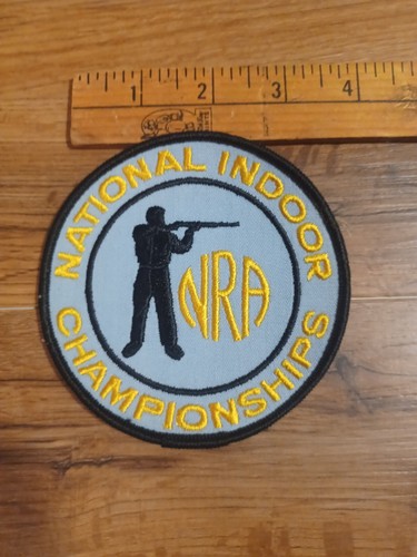 NRA NATIONAL RIFLE ASSAOCIATION NATIONAL INDOOR CHAMPS 1960'S PATCH BX ...