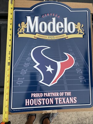 2024 Houston Texans H-Town Metal Sign Modelo Tacker | eBay