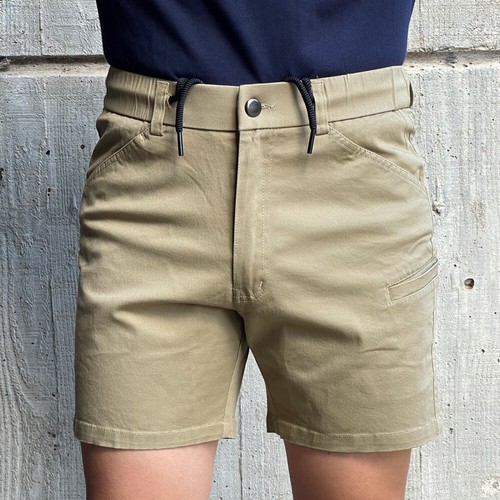 Stubbies Short Shorts Ruggers Stretch Cotton Drivers Work Shorts Side ...