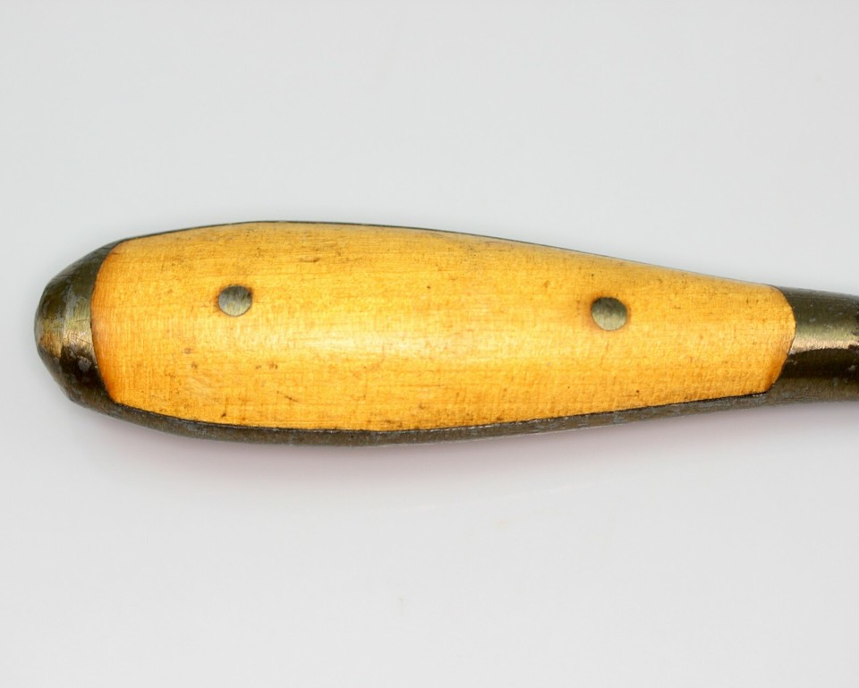 VTG IRWIN SQUARE SHANK WOOD GRIP PERFECT HANDLE SCREWDRIVER 1/2" TIP ...