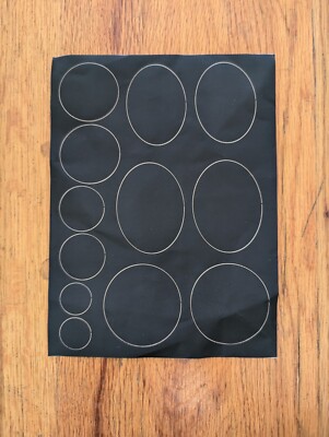 12 Black Repair Patch Self Adhesive Nylon Patches for Down Jacket ...