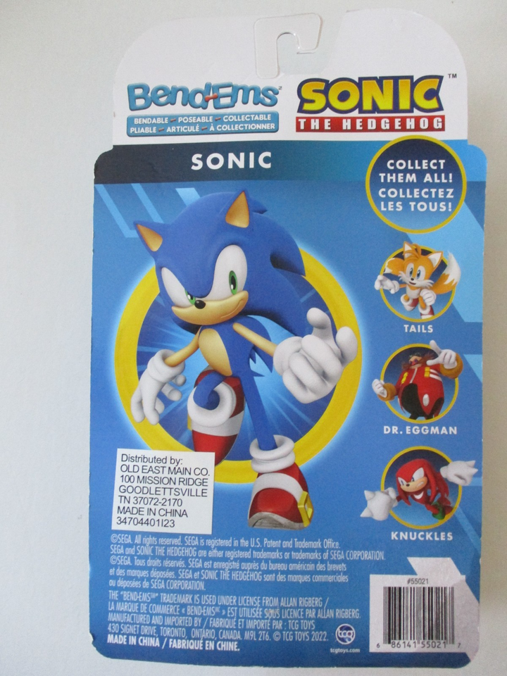 SONIC THE HEDGEHOP BEND EMS BRAND NEW SEALED PACKAGE FREE SHIPPING | eBay
