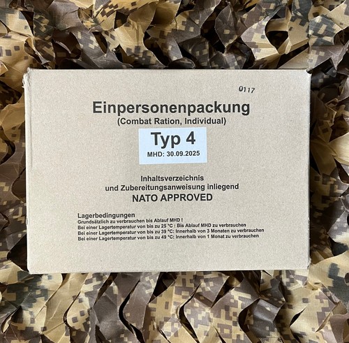 Ration de combat allemande / German MRE / Bundeswehr EPA [TYPE 4 - 09/ ...