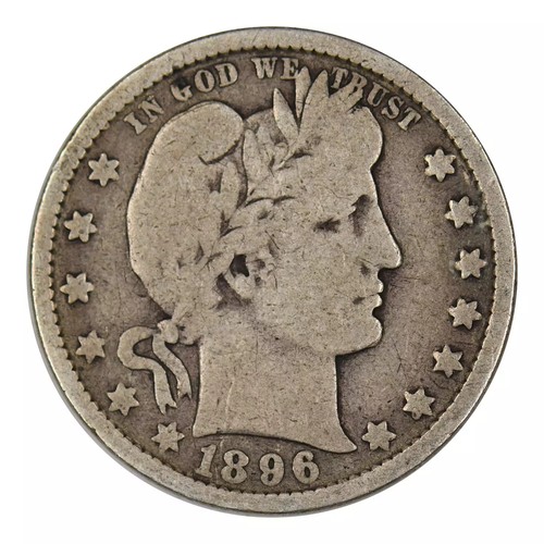 1896-O Barber Quarter Very Good Condition | eBay