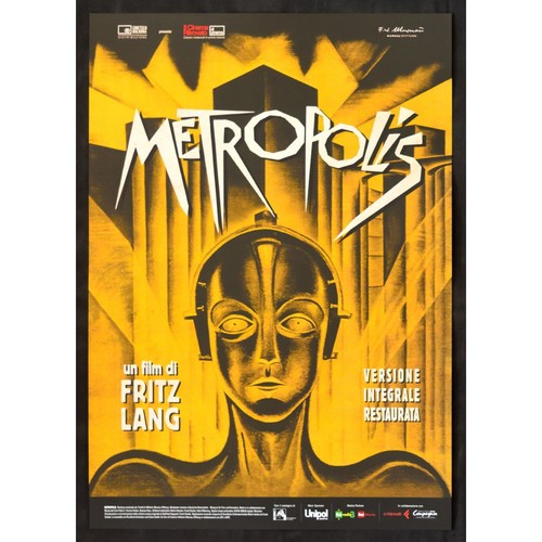 Metropolis Poster Fritz Lang Brigitte Helm Moroder Cineteca Cinema CAT4 ...