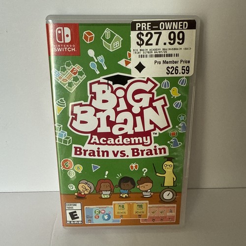Big Brain Academy: Brain Vs. Brain - Nintendo Switch Tested & Working ...