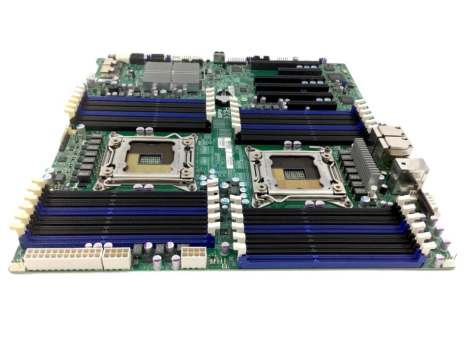 Supermicro X9DR3-LN4F+ EE-ATX LGA 2011 Motherboard with 2x E5-2620 32GB ...