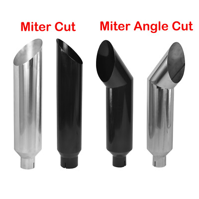 4''/5''Inlet 7''/8''Outlet 36"Long Miter Angle Cut Diesel Smoker ...